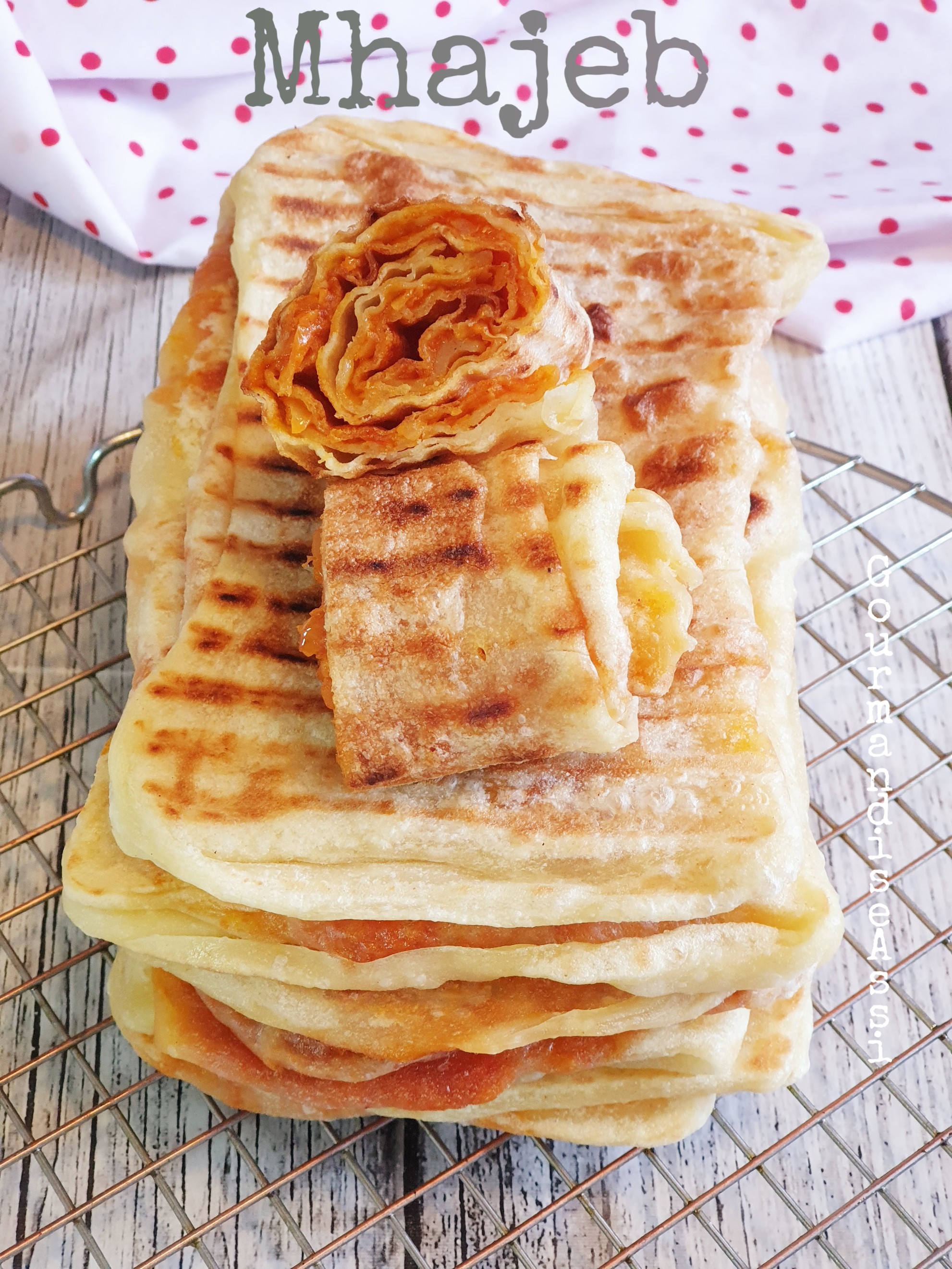 Mahjouba Mhajeb ou Msemen Farcis | Gourmandise Assia