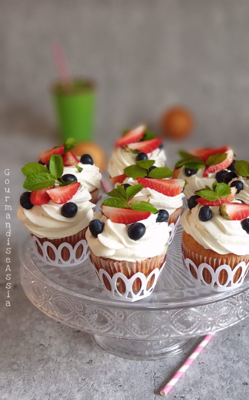 CupCakes aux Fruits Rouges et Ricotta | Gourmandise Assia