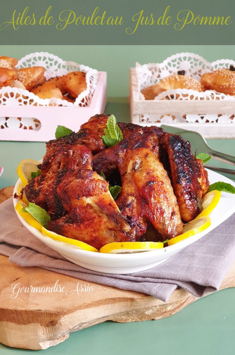 Ailes de Poulet au Jus de Pomme | Gourmandise Assia