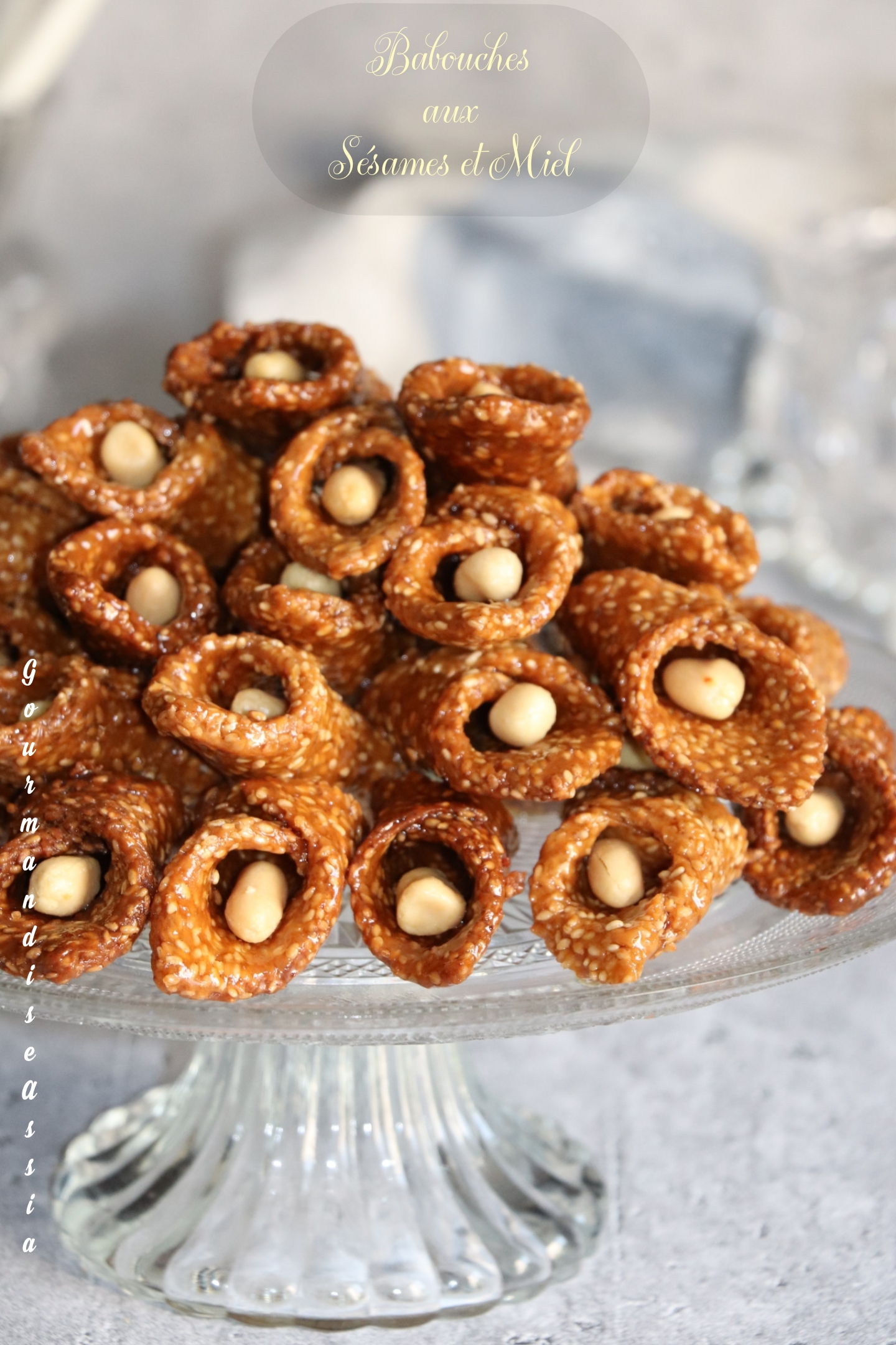 Babouches aux Sésames et Miel | Gourmandise Assia