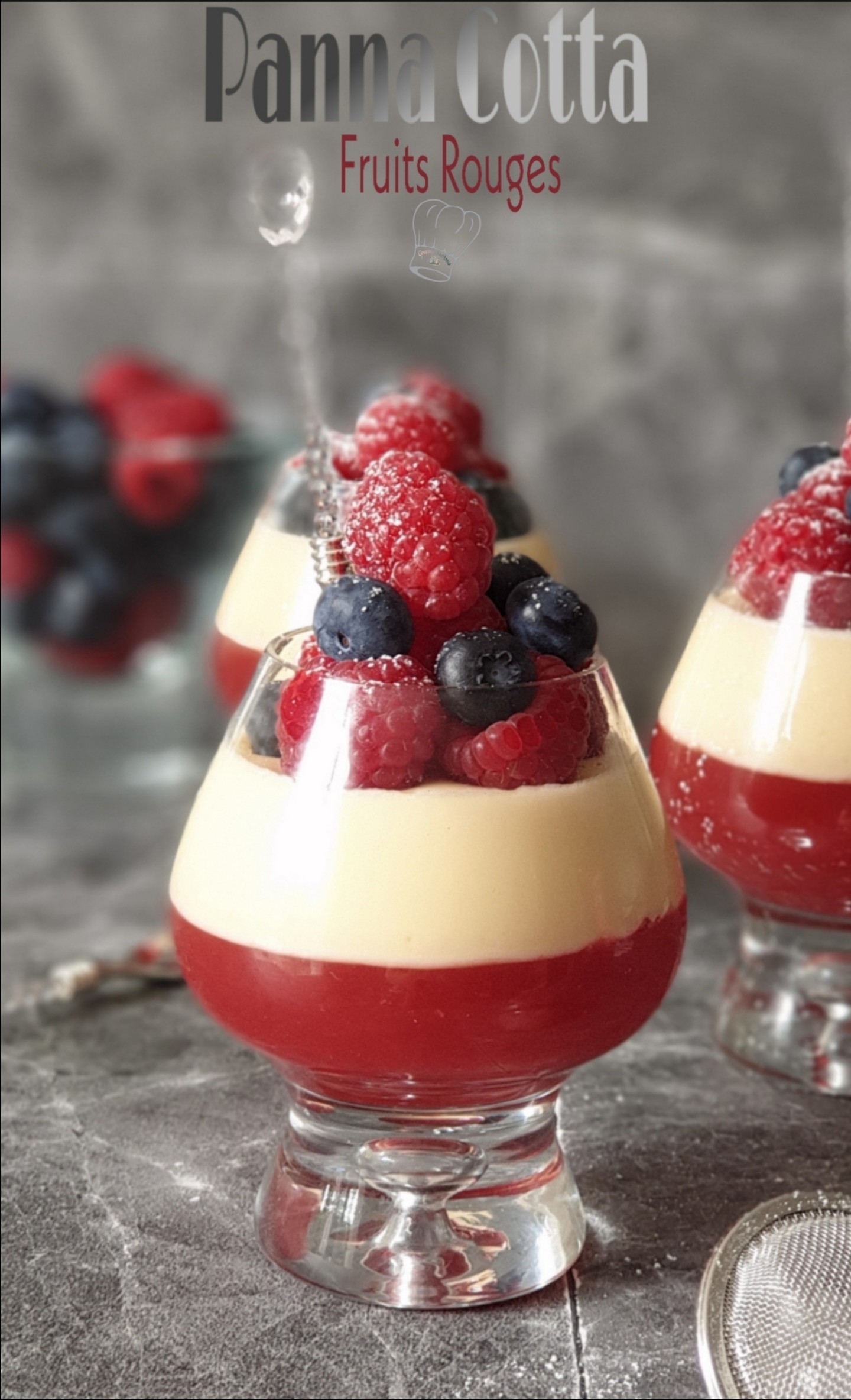 Panna Cotta Fruits Rouges | Gourmandise Assia