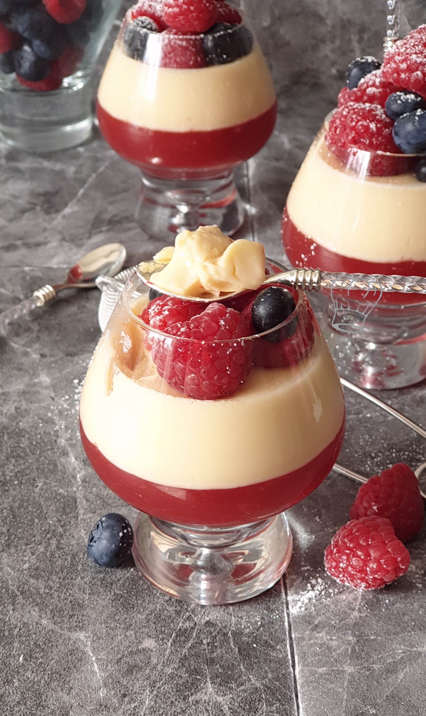 Panna Cotta Fruits Rouges | Gourmandise Assia