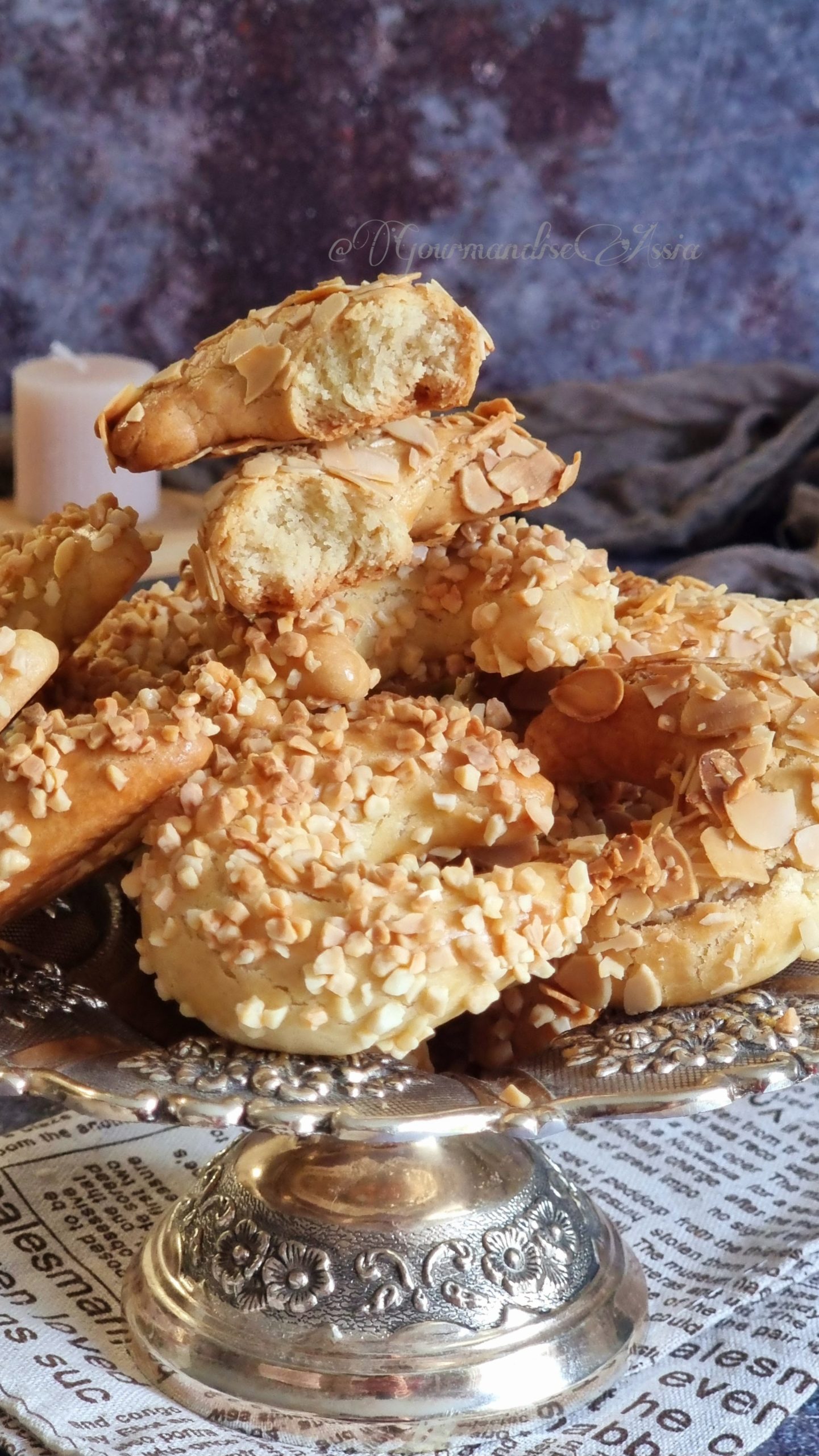 Tcharek El Aryane aux Amandes | Gourmandise Assia
